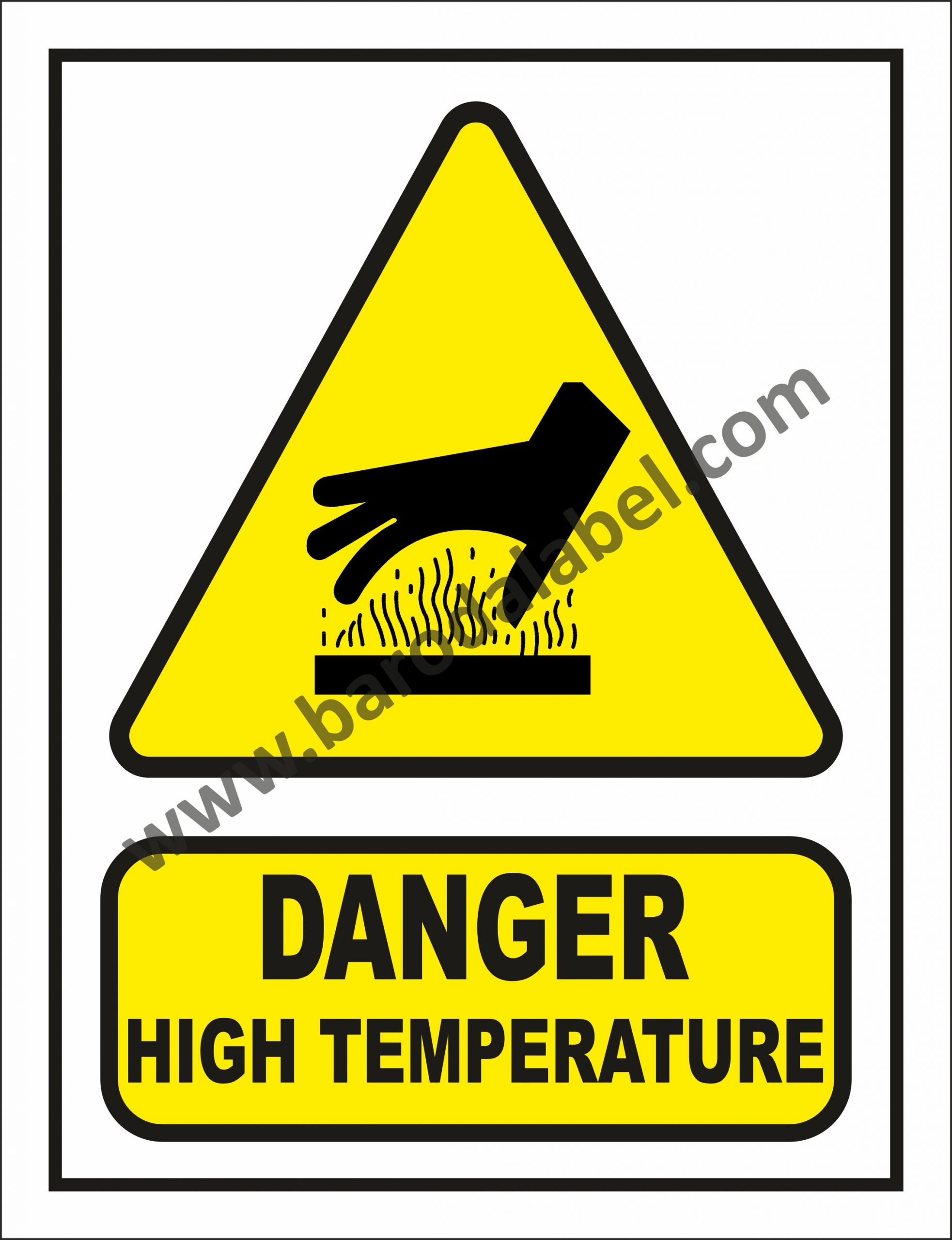 Danger Warning Sign - Baroda Label Mfg. Co.