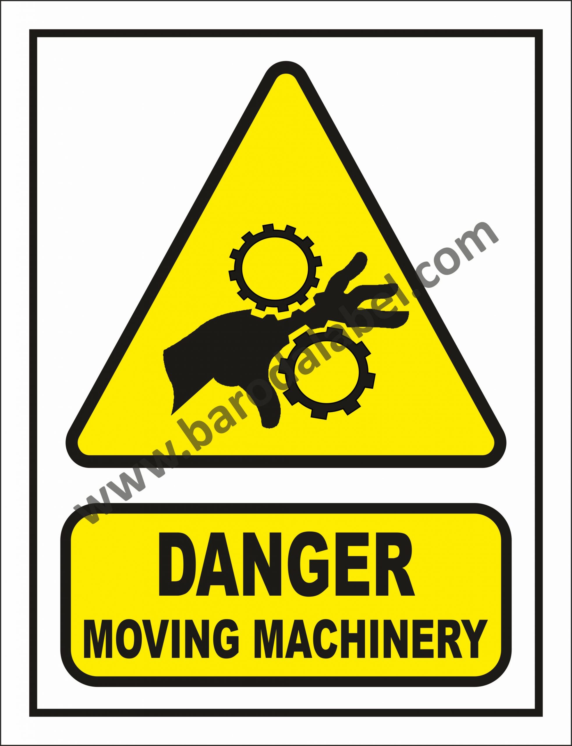 Danger Warning Sign - Baroda Label Mfg. Co.