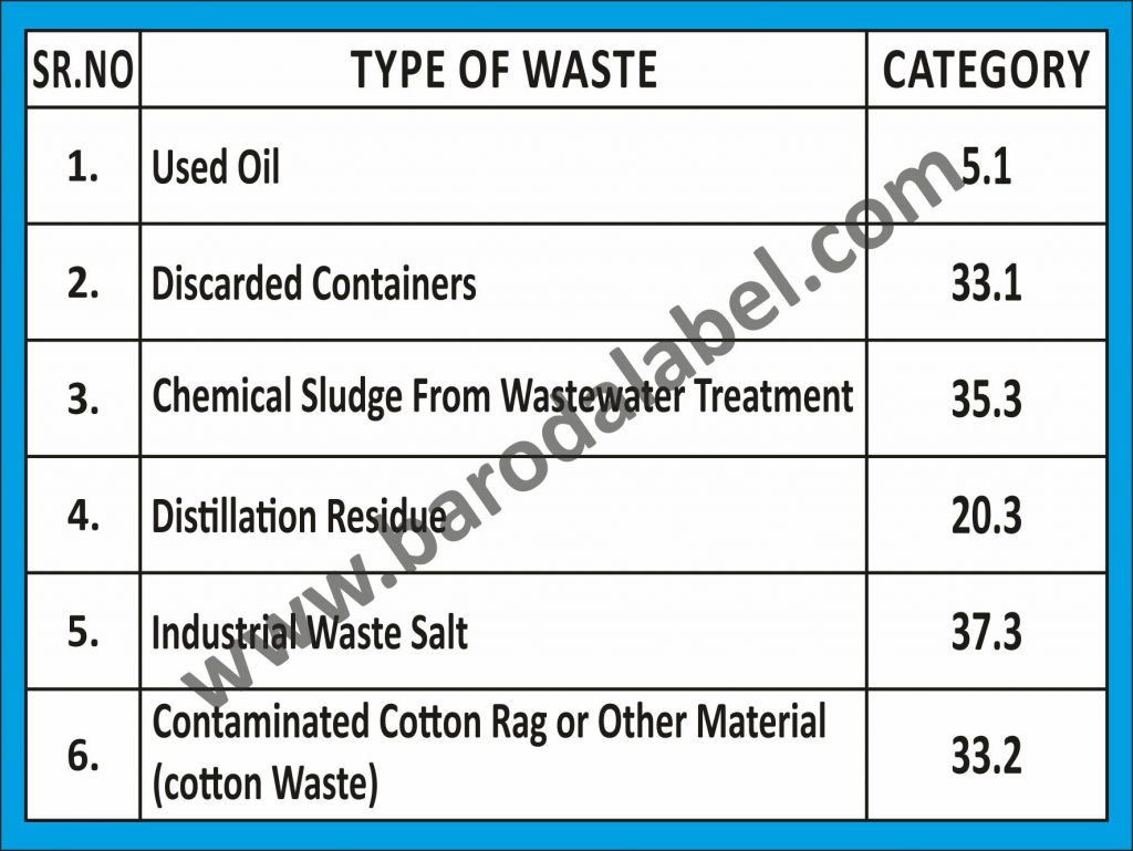 Waste Management - Baroda Label Mfg. Co.