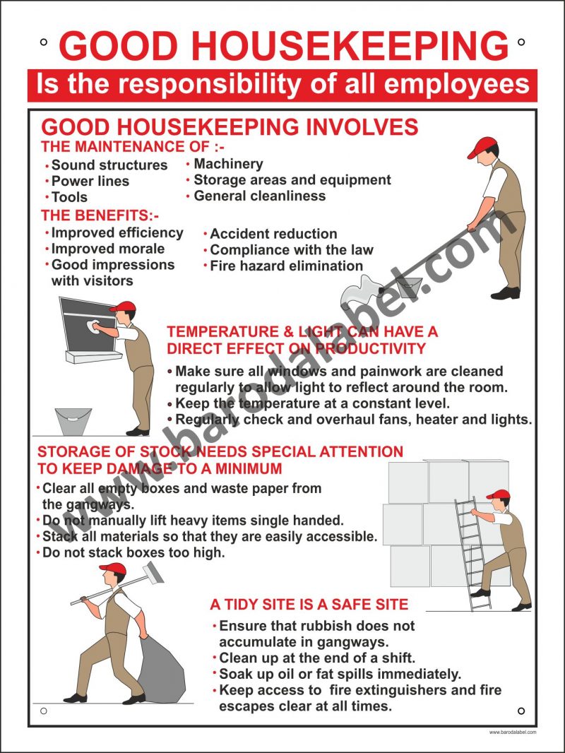 HOUSEKEEPING - Baroda Label Mfg. Co.