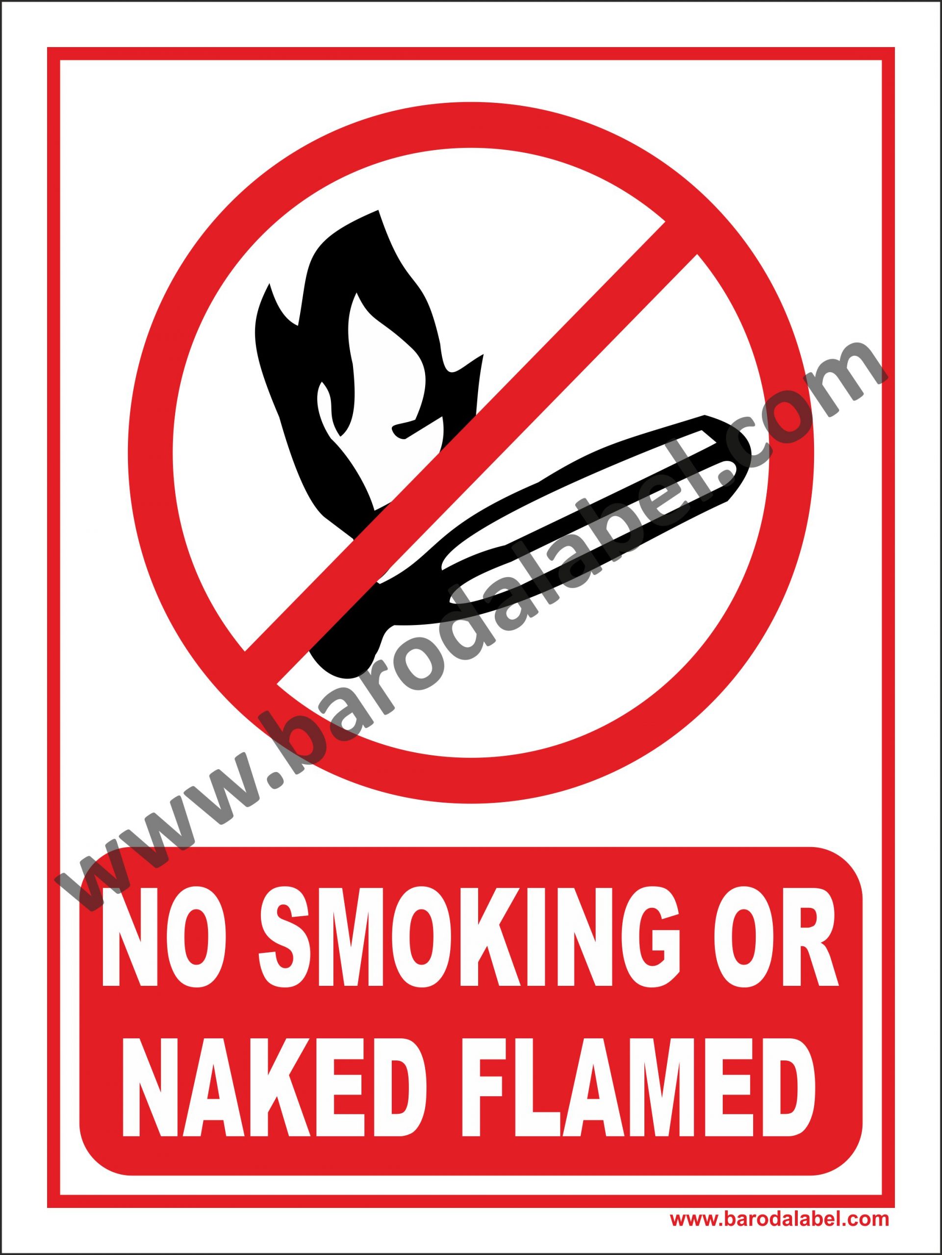 Prohibition Sign - Baroda Label Mfg. Co.