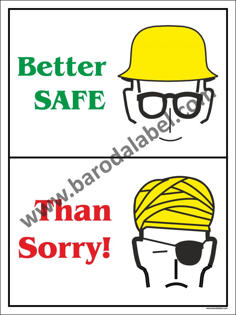 Safety Poster - Baroda Label Mfg. Co.