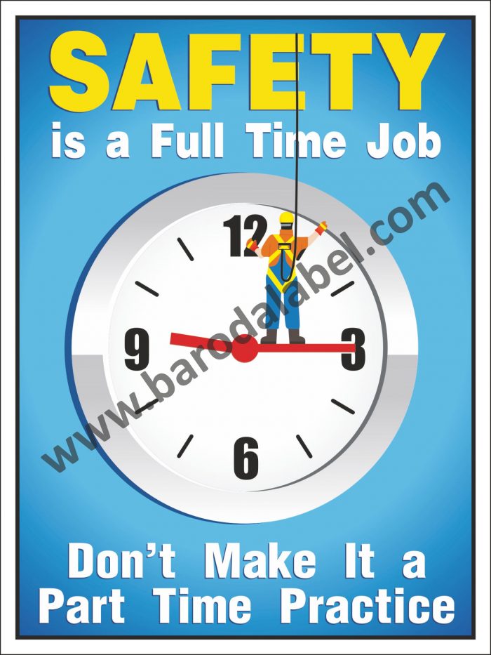 Safety Poster - Baroda Label Mfg. Co.