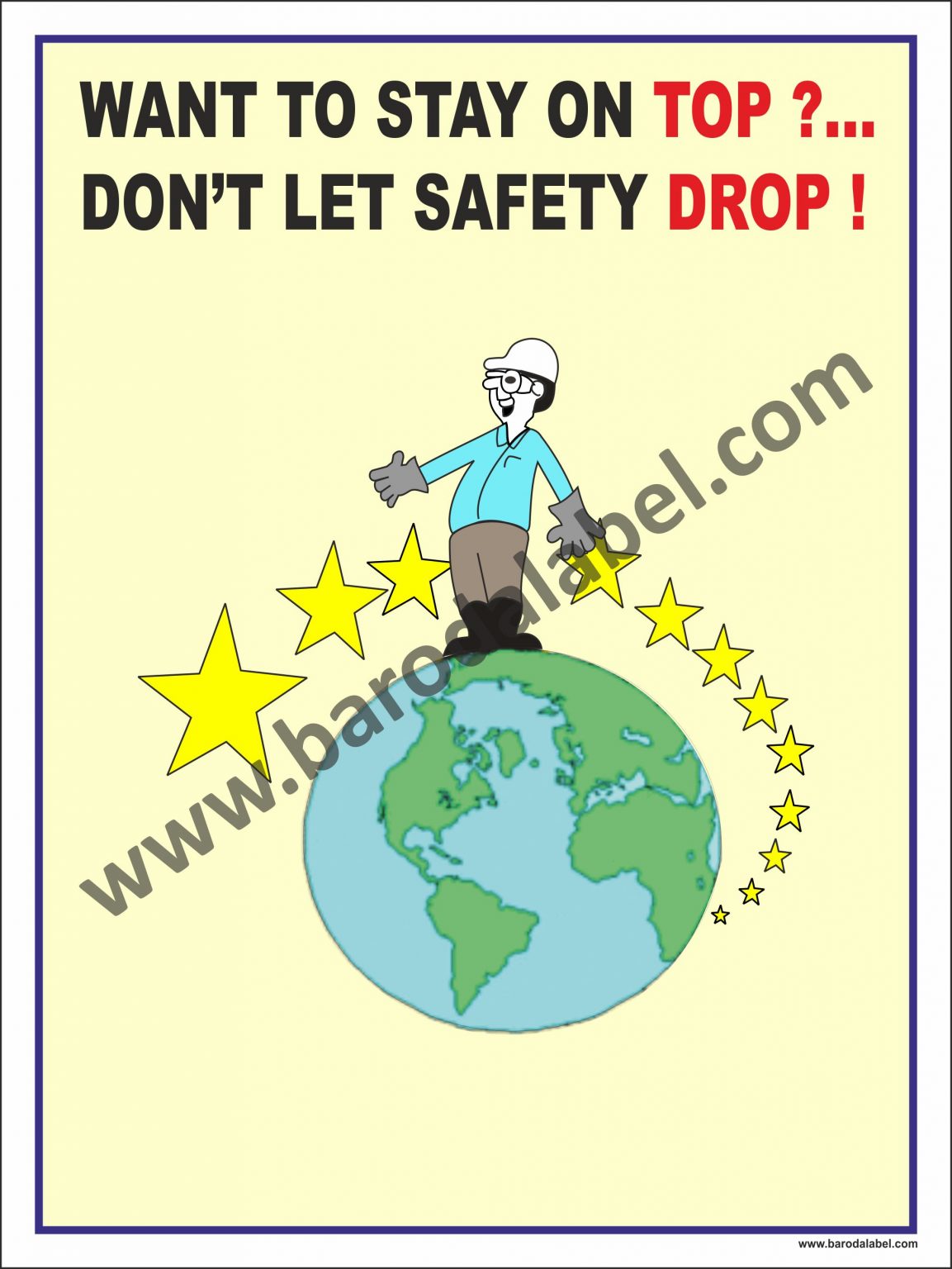 Safety Poster - Baroda Label Mfg. Co.
