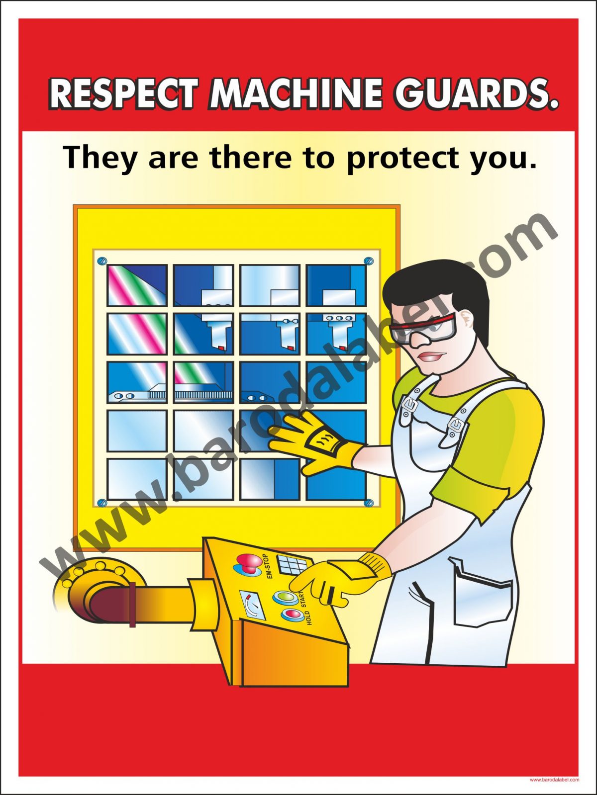 Safety Poster - Baroda Label Mfg. Co.