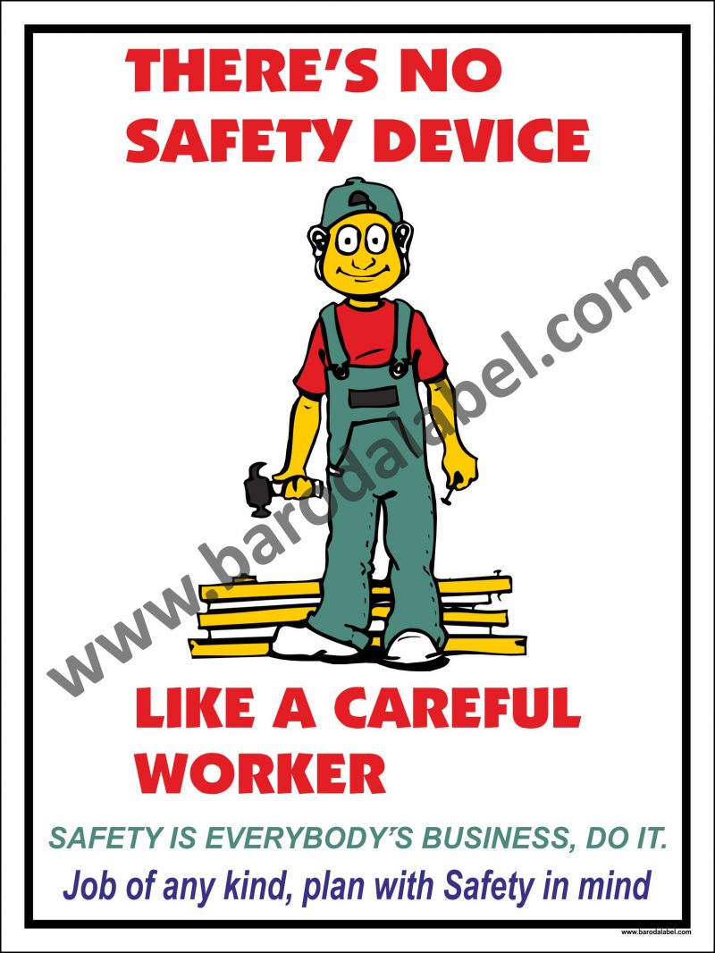 Safety Poster - Baroda Label Mfg. Co.