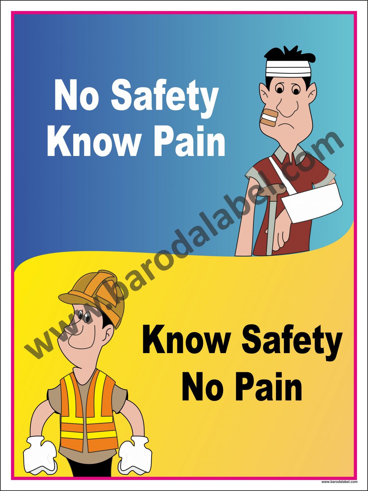 Safety Poster - Baroda Label Mfg. Co.