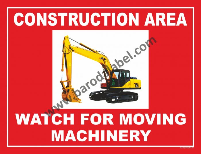 Construction Safety Poster/Signage - Baroda Label Mfg. Co.