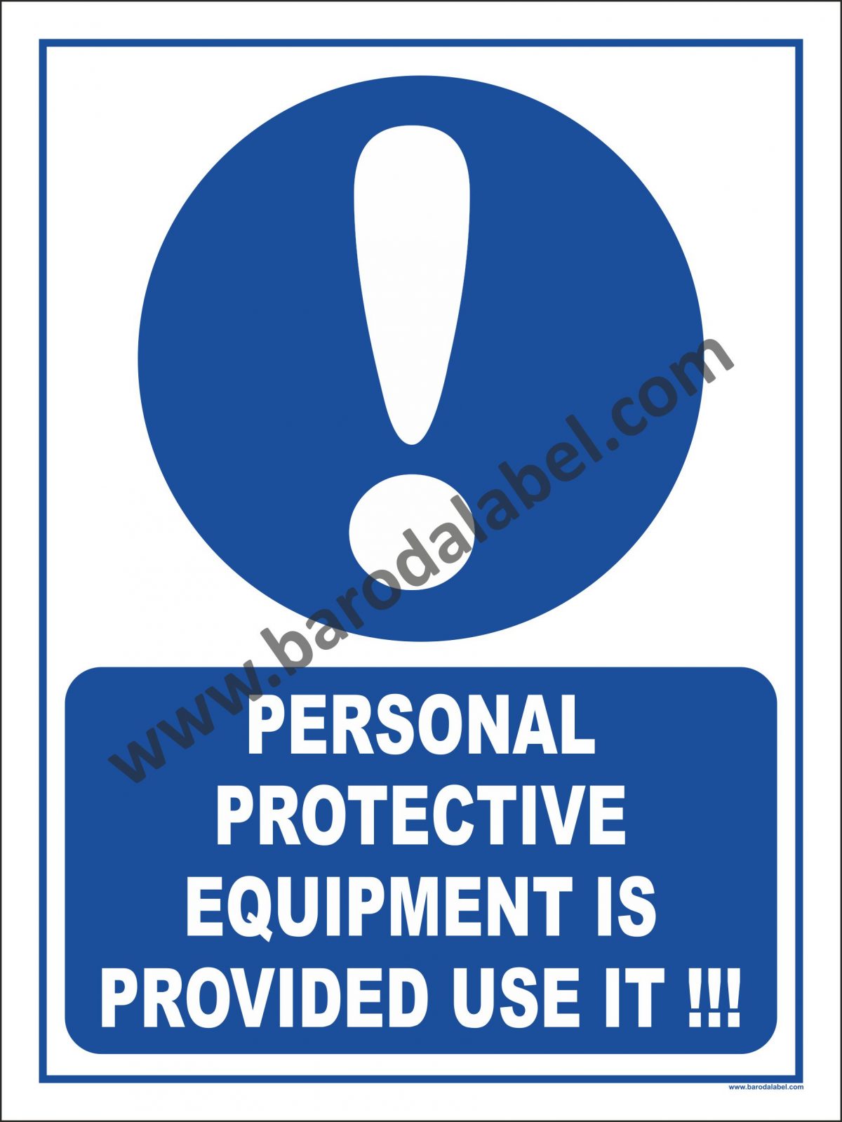 PPE - Baroda Label Mfg. Co.