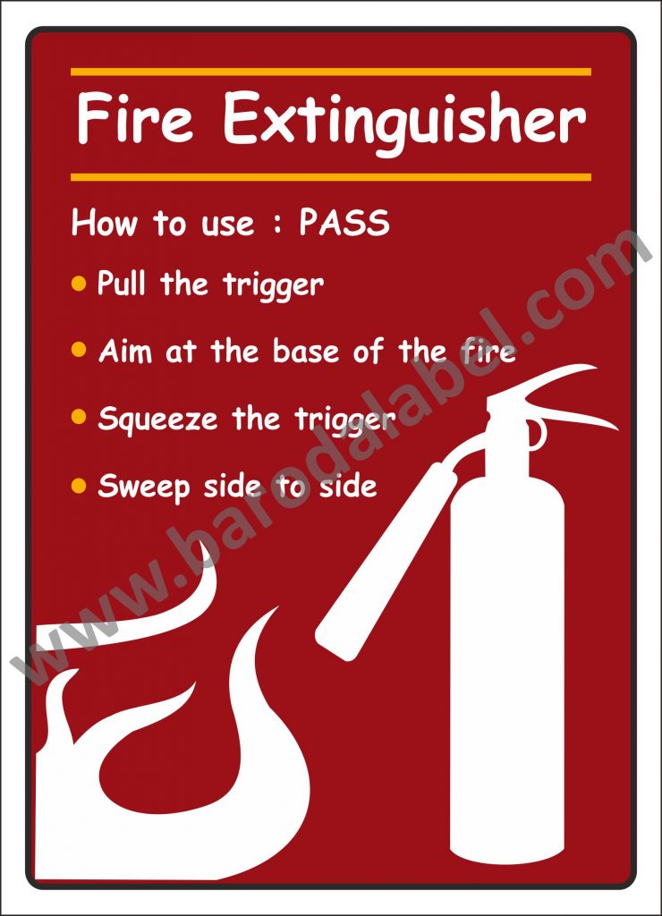 FIRE SAFETY POSTER - Baroda Label Mfg. Co.