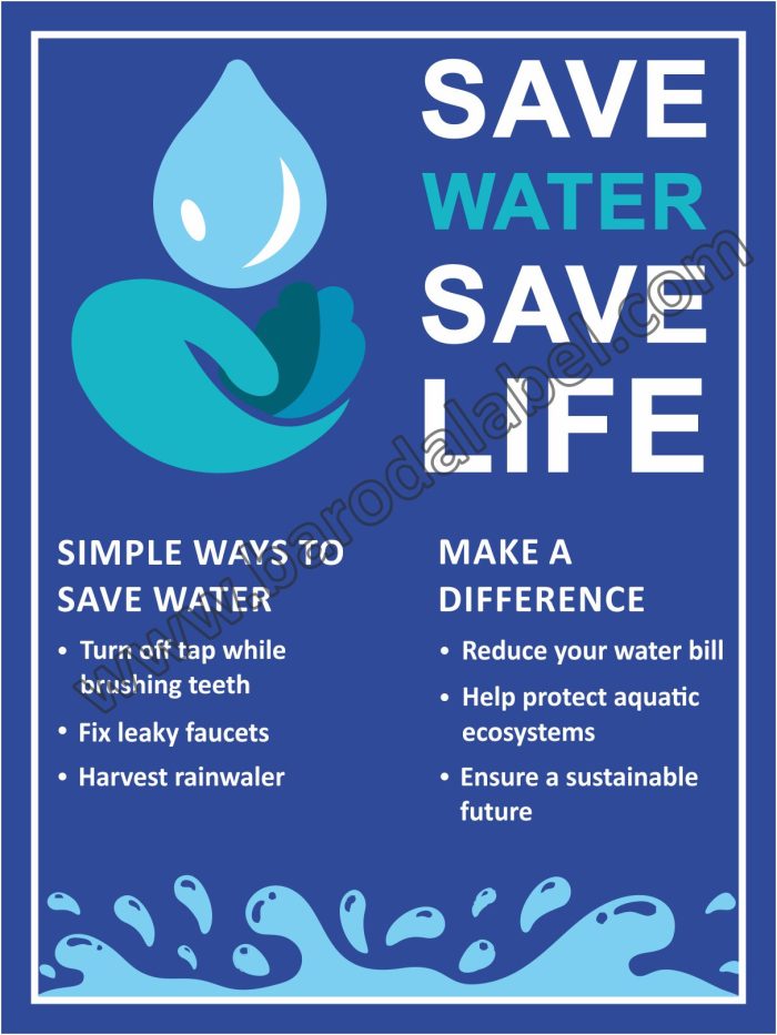 Water Conservation - Baroda Label Mfg. Co.